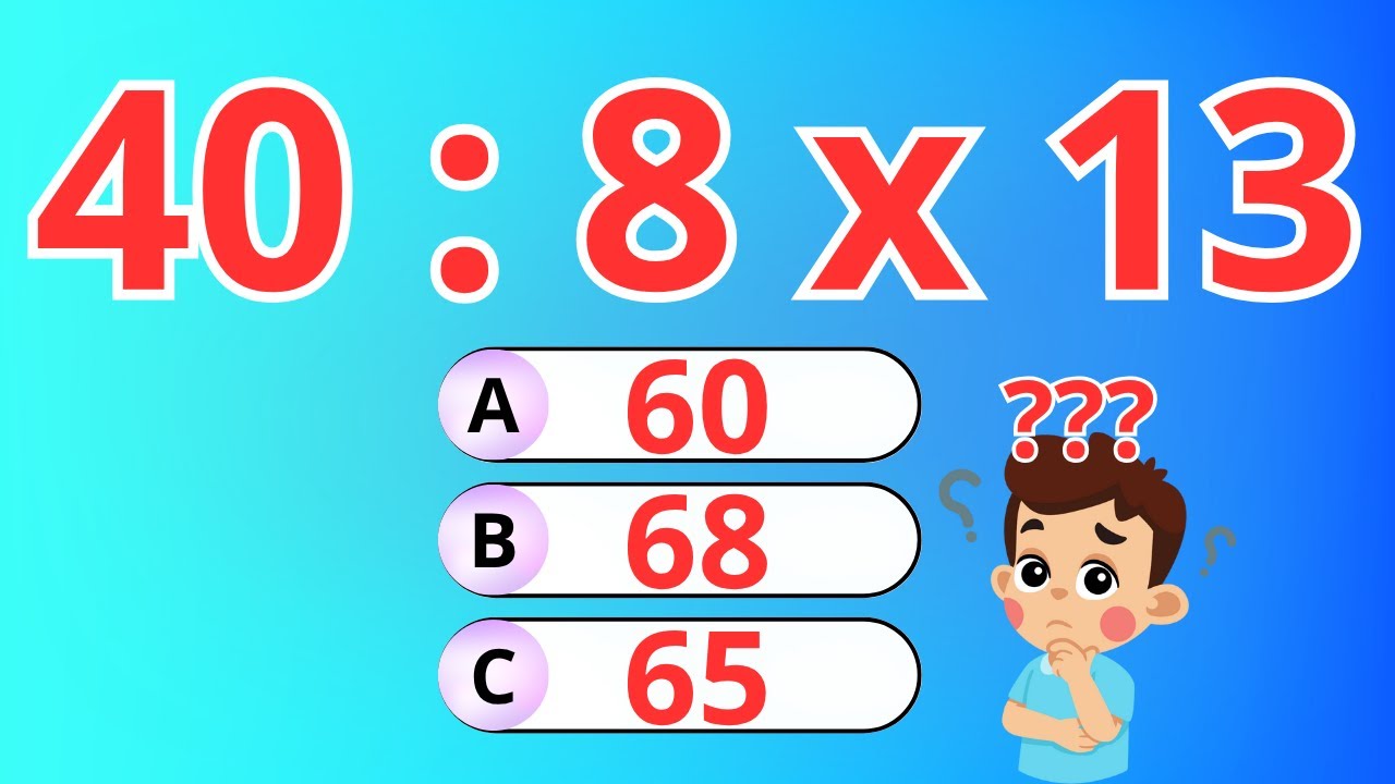 50 Math Questions to Test Your IQ – Score 40/50 and You're a Genius ...