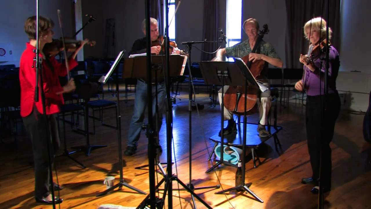 The New Zealand String Quartet. Recording session of Jack Body - YouTube