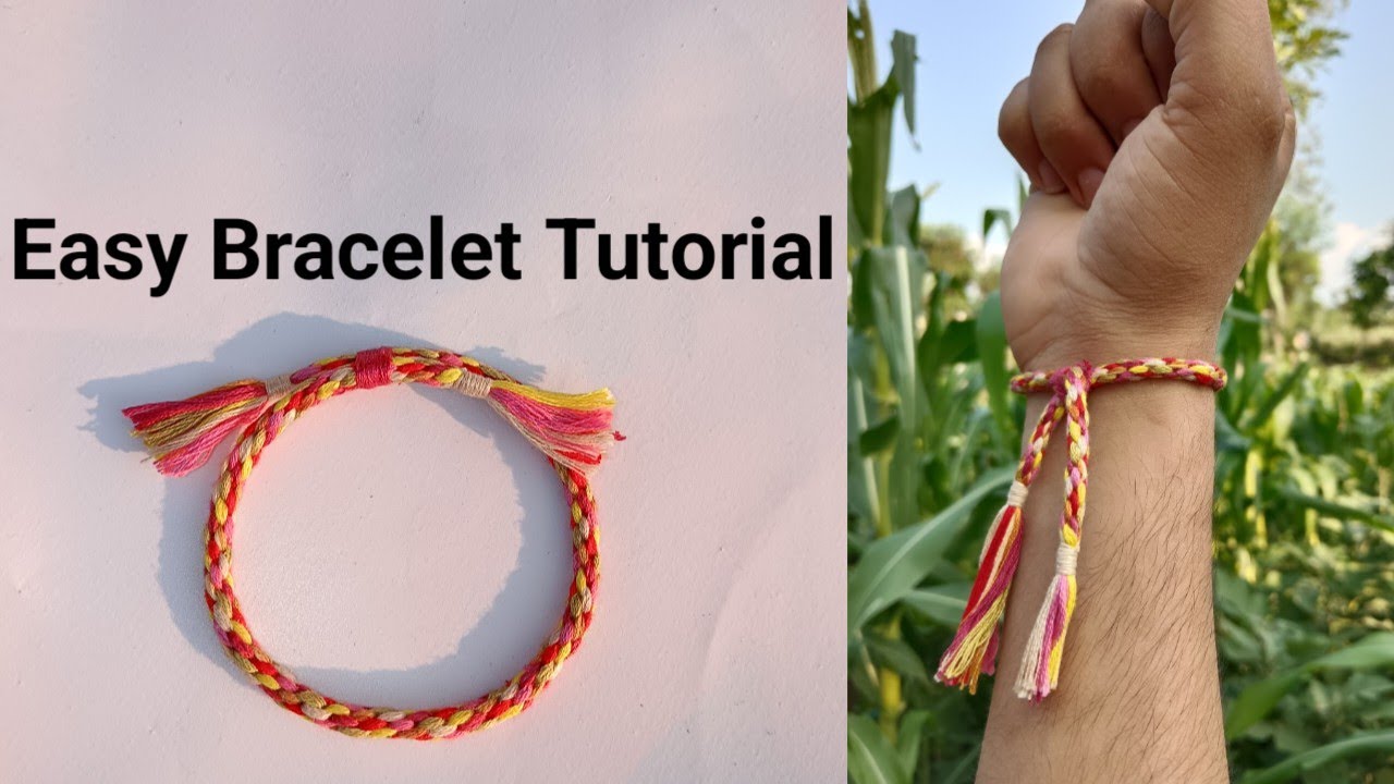 How to make easy Handmade Bracelet || Handmade Bracelet with thread ...