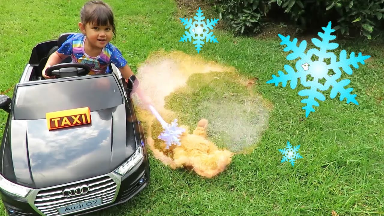 Zoeslogic Pretend Driving - The Magic Taxi Cab - YouTube
