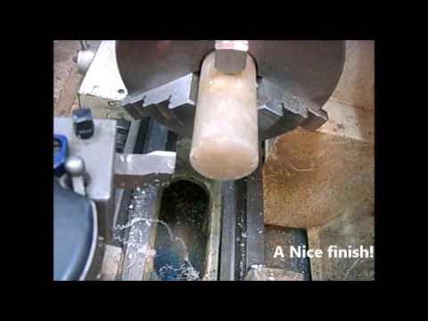 Machining PolyPropylene in the Lathe - YouTube
