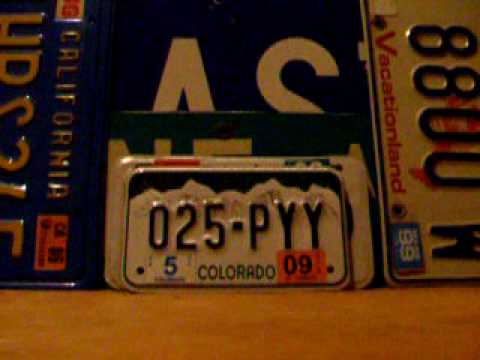 My 50 State Motorcycle License plate Collection. 1982- 2009 - YouTube
