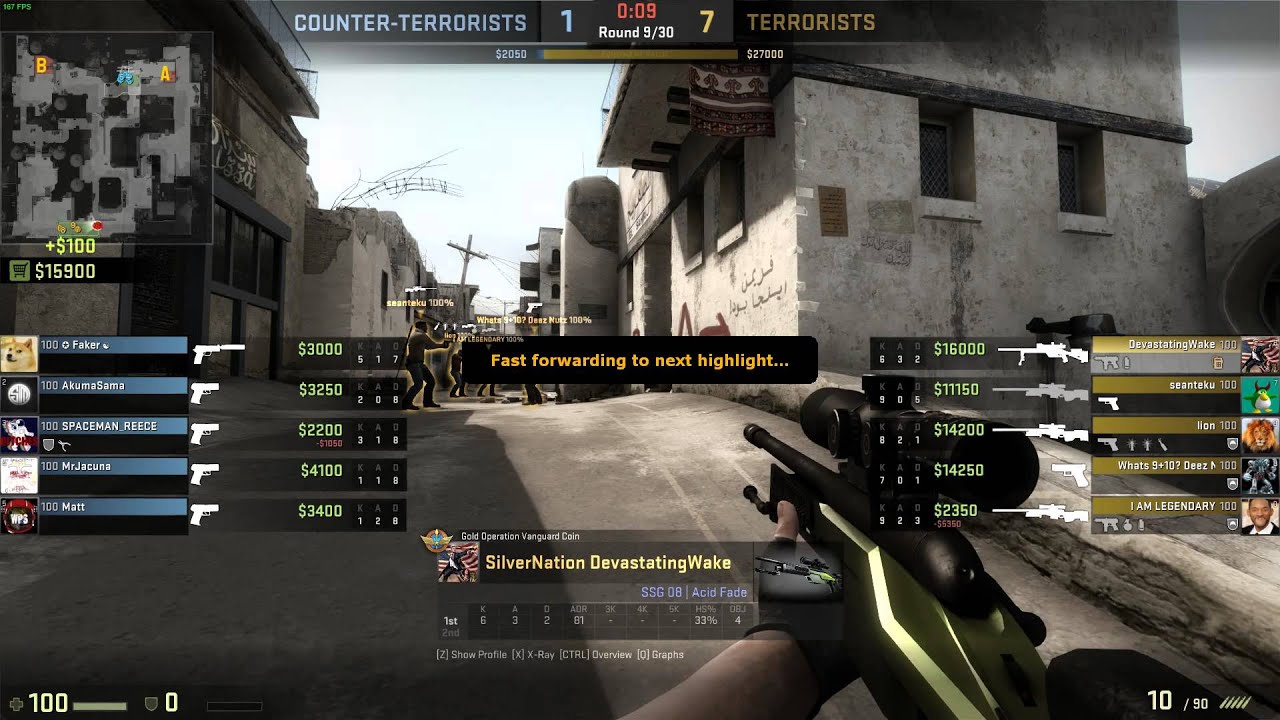 First game w/ Acid Fade Scout- Highlights - YouTube