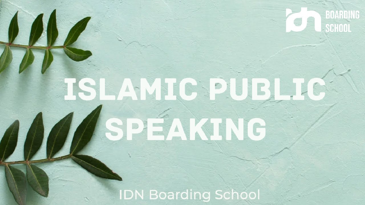 Islamic Public Speaking I 9B I Raufammar Shidqi Bahiraiman - YouTube