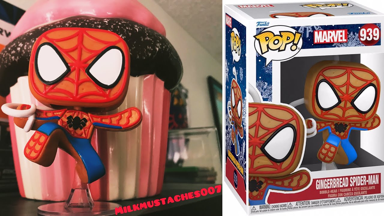 Gingerbread Spider-Man Funko POP (939) Unboxing and Review - YouTube