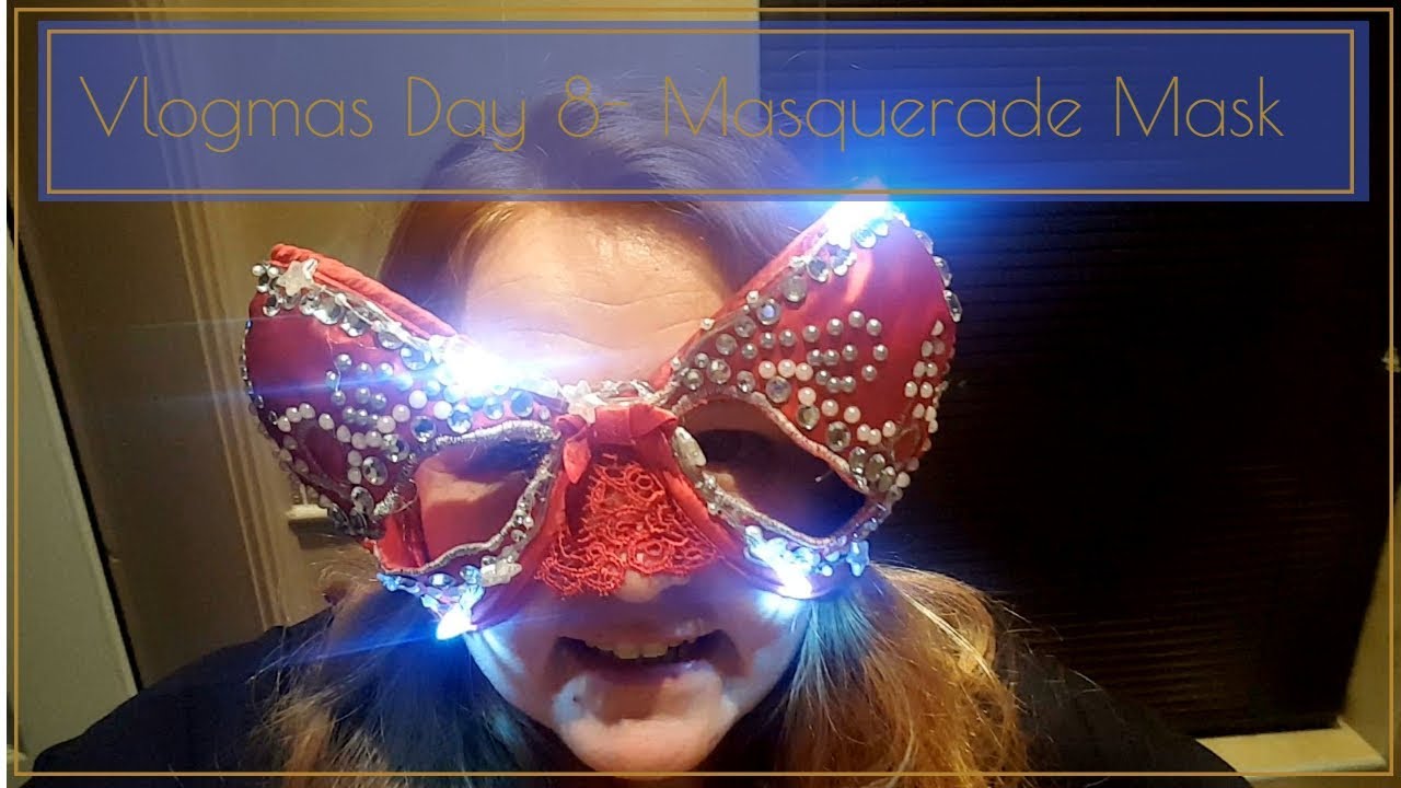 Making a Masquerade Mask for the WI Christmas Party- #Vlogmasday8 - YouTube