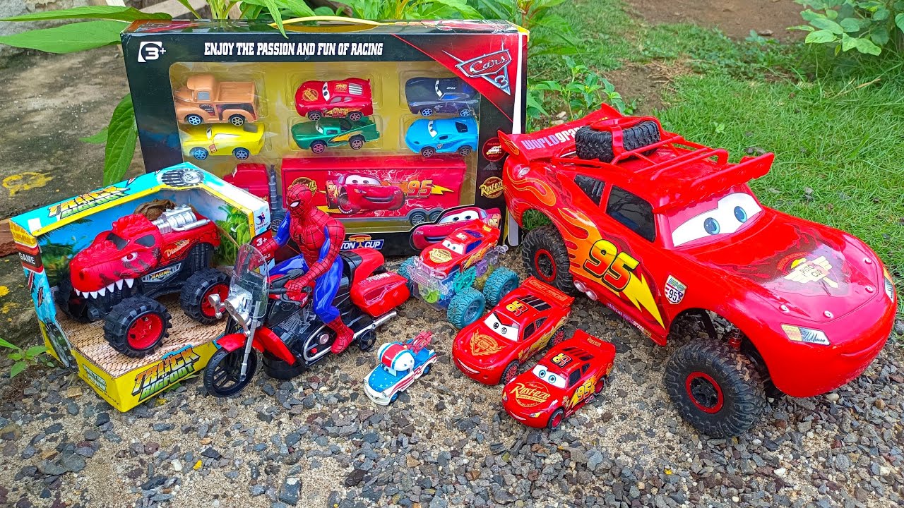 Disney Pixar Cars Unboxing Review | Lightning McQueen Mechanic Shop and ...