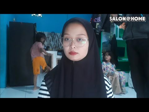 Mamah Muda Cantik Potong Rambut Bob di Rumah ( Beautiful Women Bob Haircut at Home) #salonhome