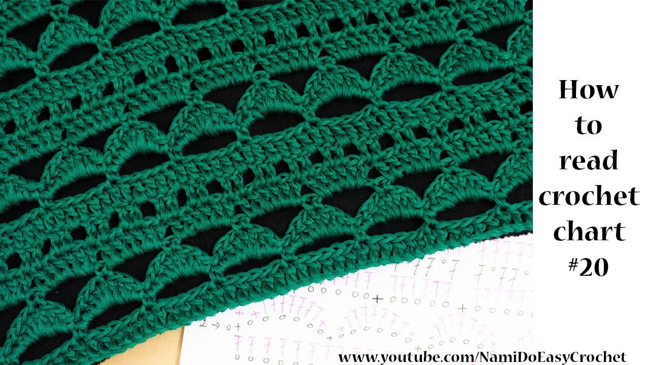 Easy Crochet: How to read crochet chart #20 - YouTube