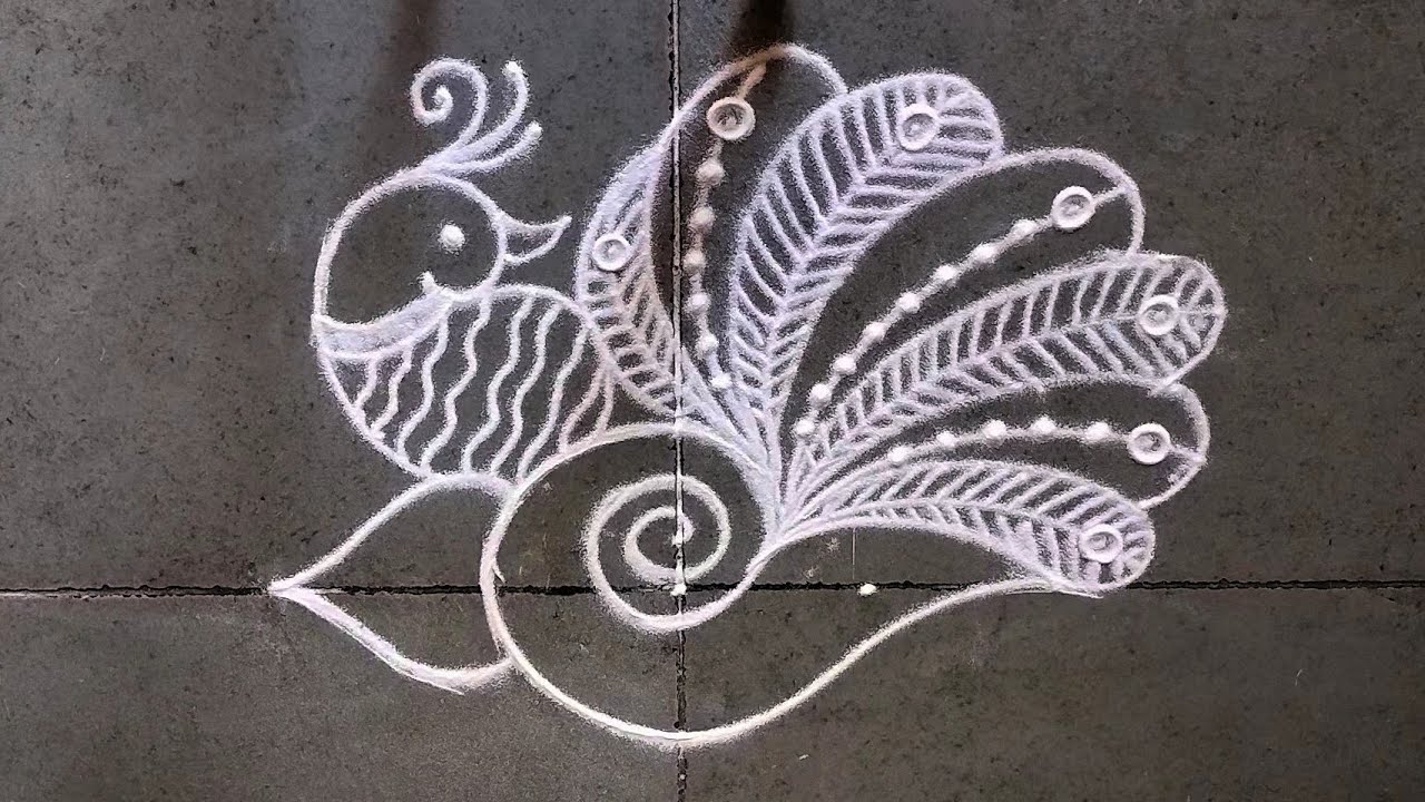 Latest sangu kolam design|creative shanku rangoli|simple shanku muggulu ...