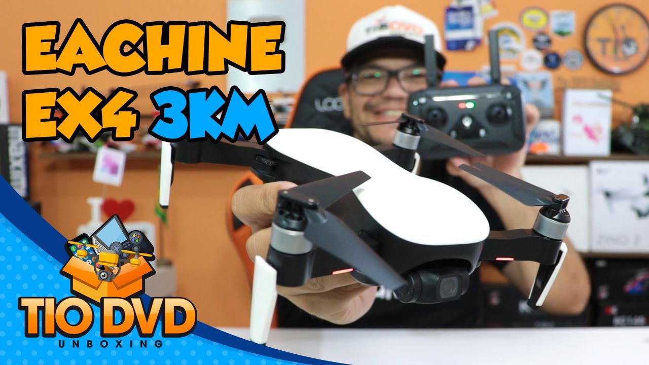 NOVO EACHINE EX4 ATUALIZADO DRONE QUE PROMETE 3KM DE DISTÂNCIA DE VOO C ...
