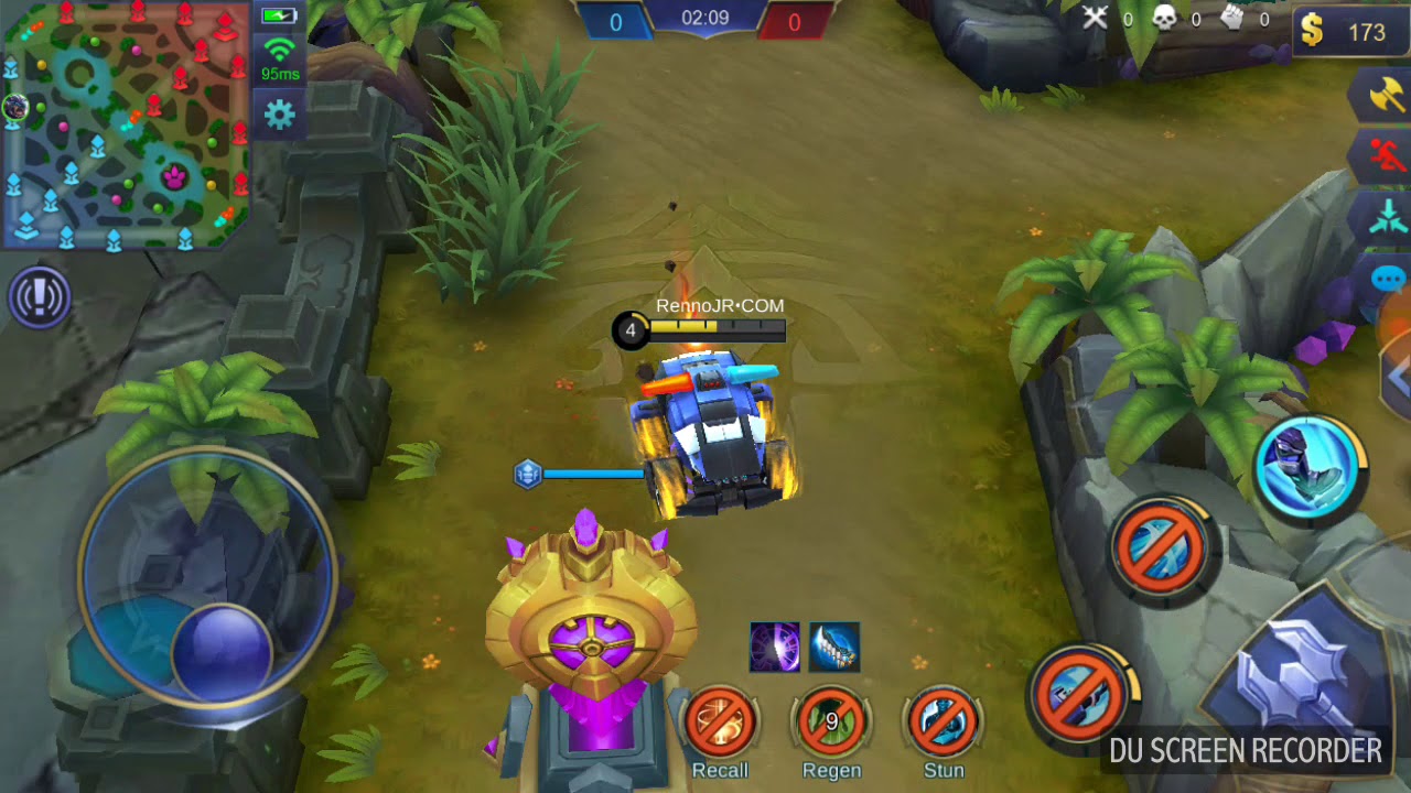 TEST SIM A MOBILE LEGEND!! (SKIN JHONSON EPIC) SABER SQUAD - YouTube