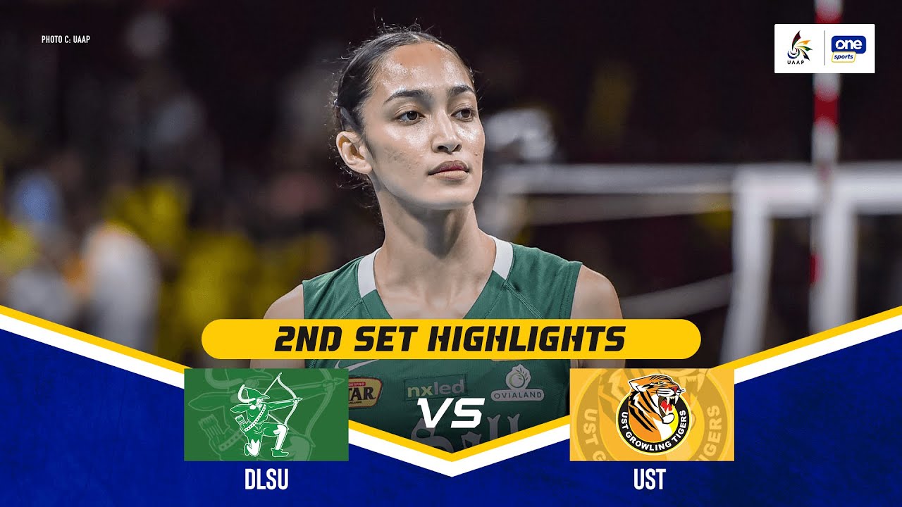 UST vs. DLSU | SET 2 HIGHLIGHTS | UAAP SEASON 87 WOMEN’S VOLLEYBALL ...