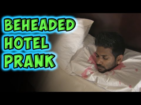 Beheaded Hotel Prank - YouTube