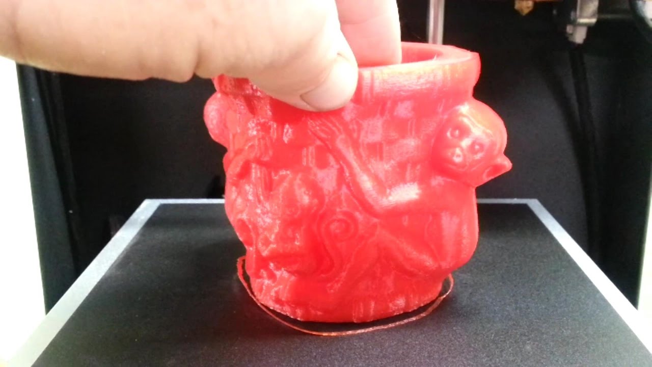 MeCreator2 Bed Leveling / 3D Printed Monkey Container - YouTube