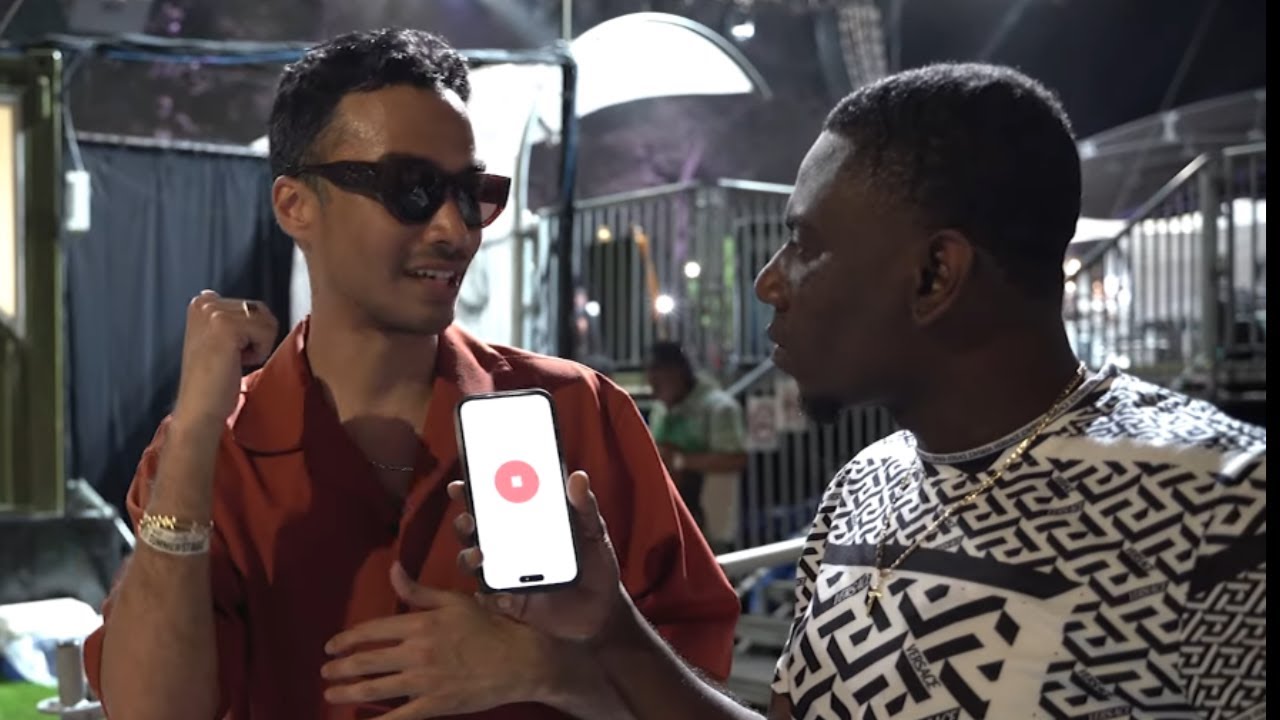 BAYO Central Park New York Back stage interview Michael Brun, Baky ...