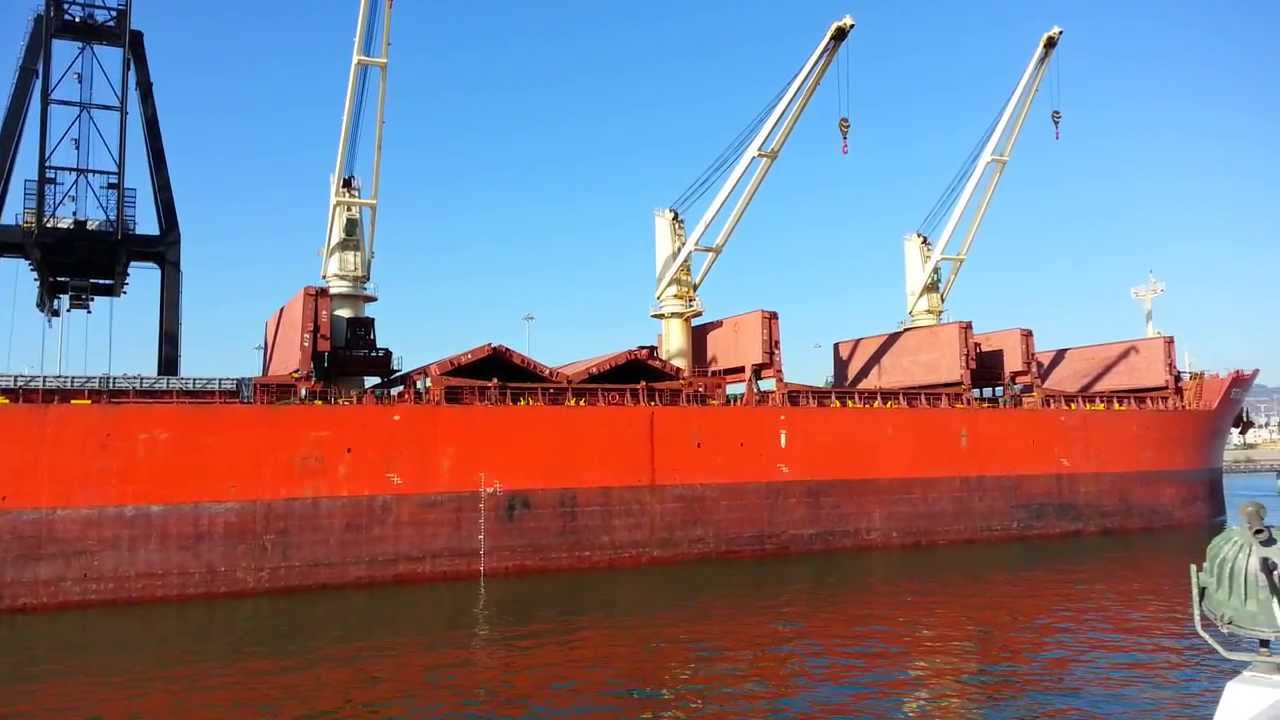 Ferry Ride View. Scrap Metal Carrier STX Crocus loading at Schnitzer ...