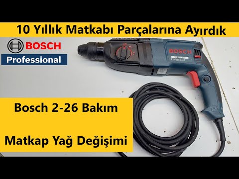 Darbeli Matkap Bakımı I Bosch GBH 2-26 dre I Matkap Dişli ve Şanzuman Yağ Değişimi