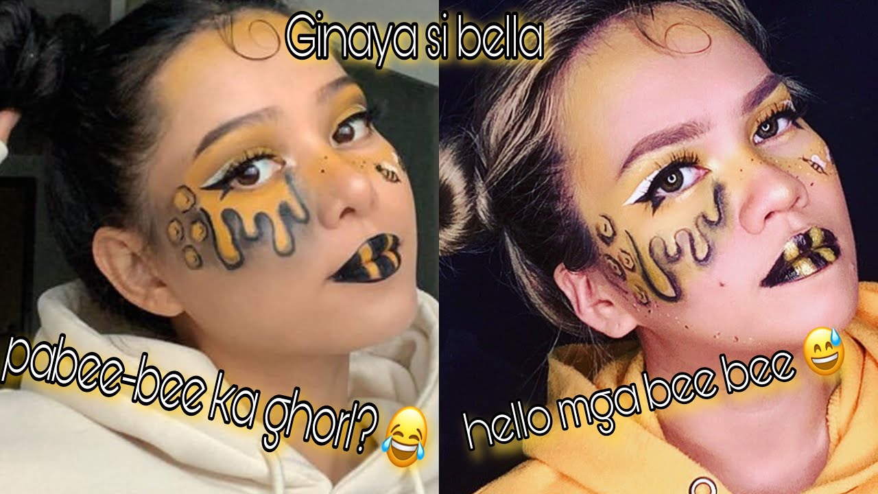 RECREATING BELLA POARCH "just bee yourself" makeup look || pabee-bee ka ...