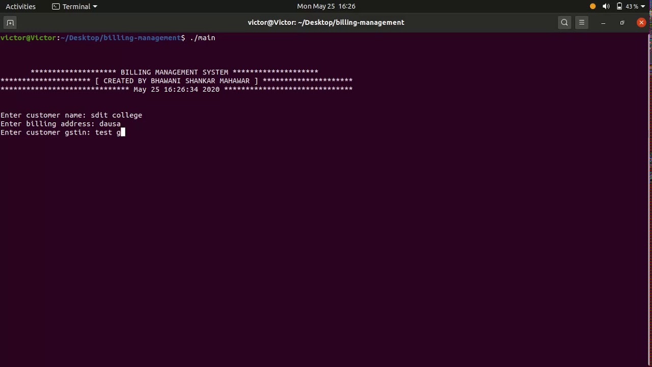 Customer Billing System In C C With Source Code By Whitecodel Youtube
