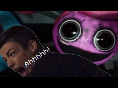 Barry Allen being chased by Mommy Long Legs (Barry screaming meme ...