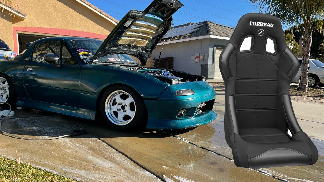 BEST BUDGET MIATA SEAT (Corbeau Forza) - YouTube