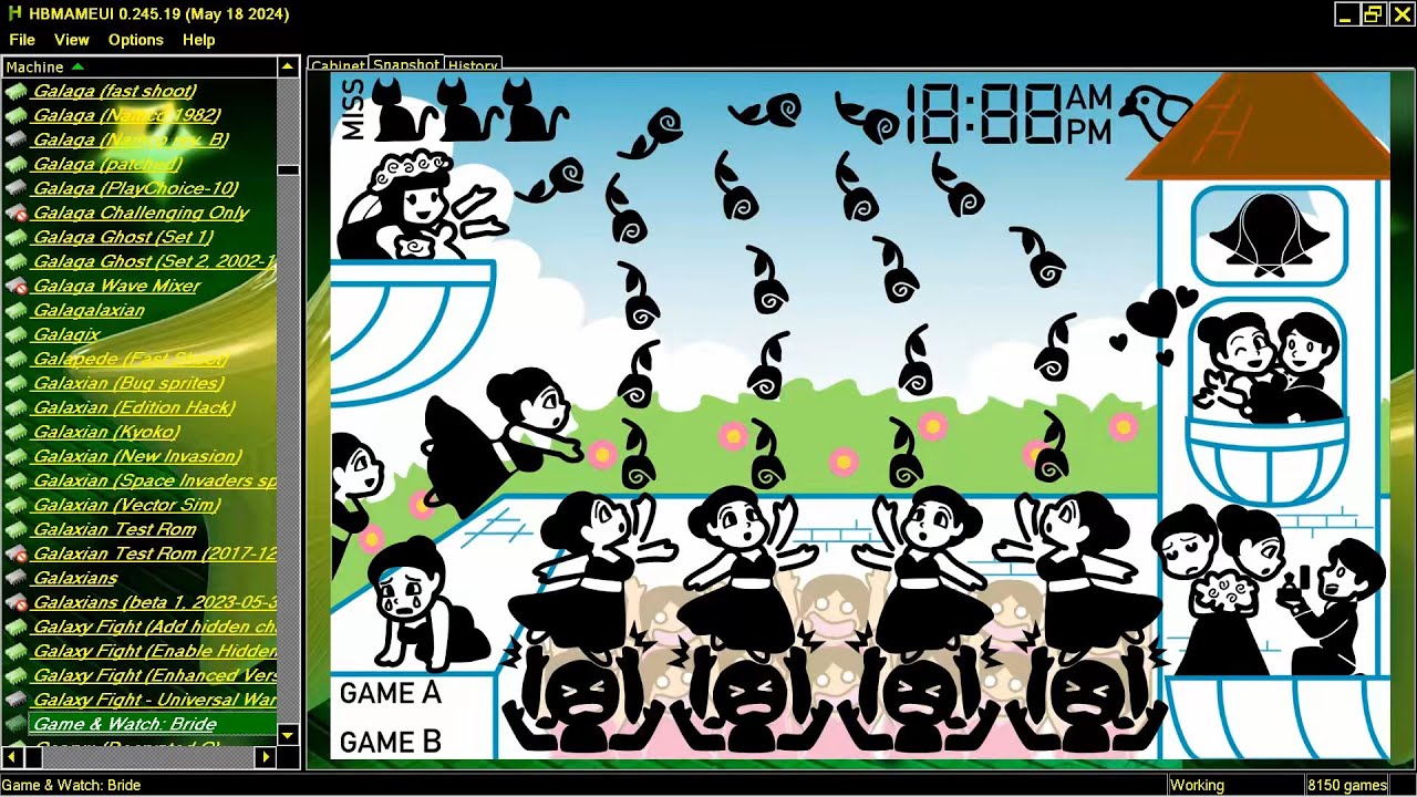 BRIDE LCD Game & Watch HANDHELDS TABLETOPS HB MAME NINTENDO HAND HELDS ...