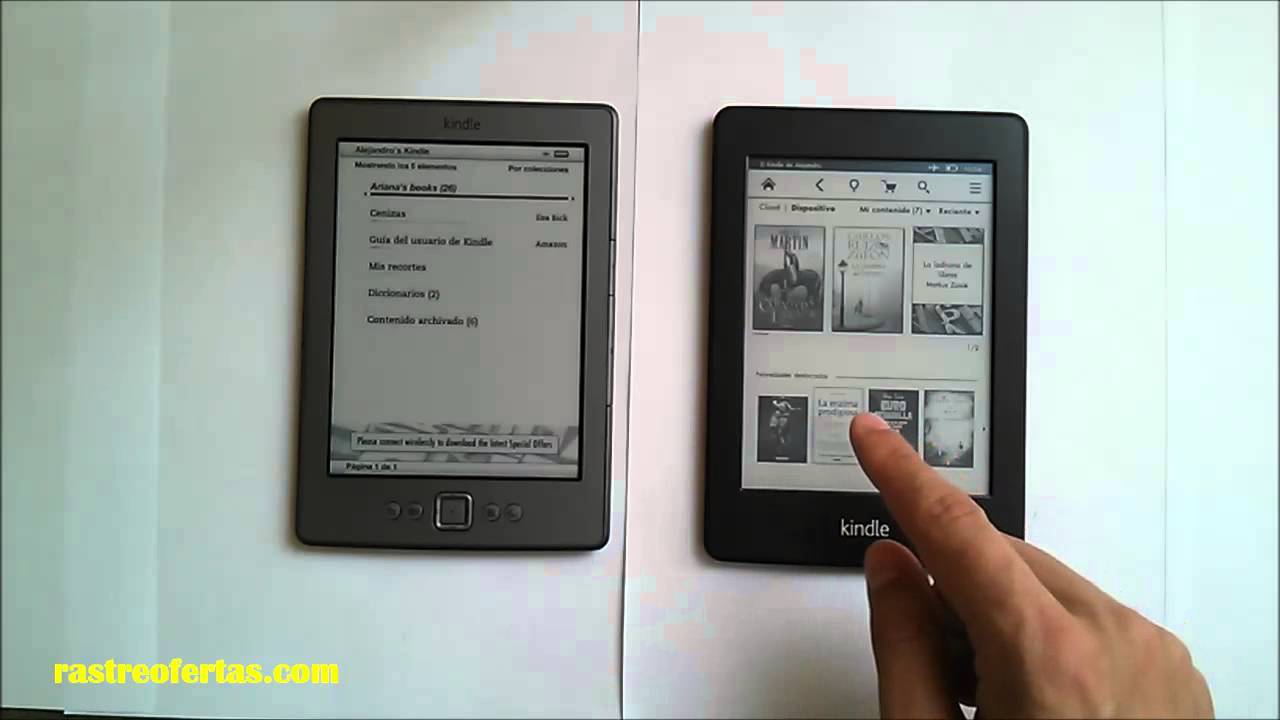Kindle Paperwhite vs Kindle 4 Comparativa en español - YouTube