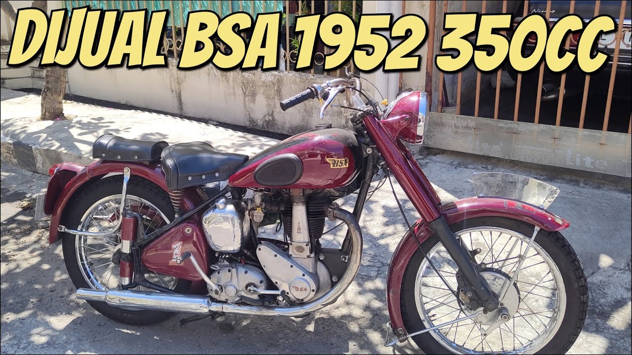 Dijual BSA 1952 Salur 350cc | Motor Antik Peninggalan Perang - YouTube