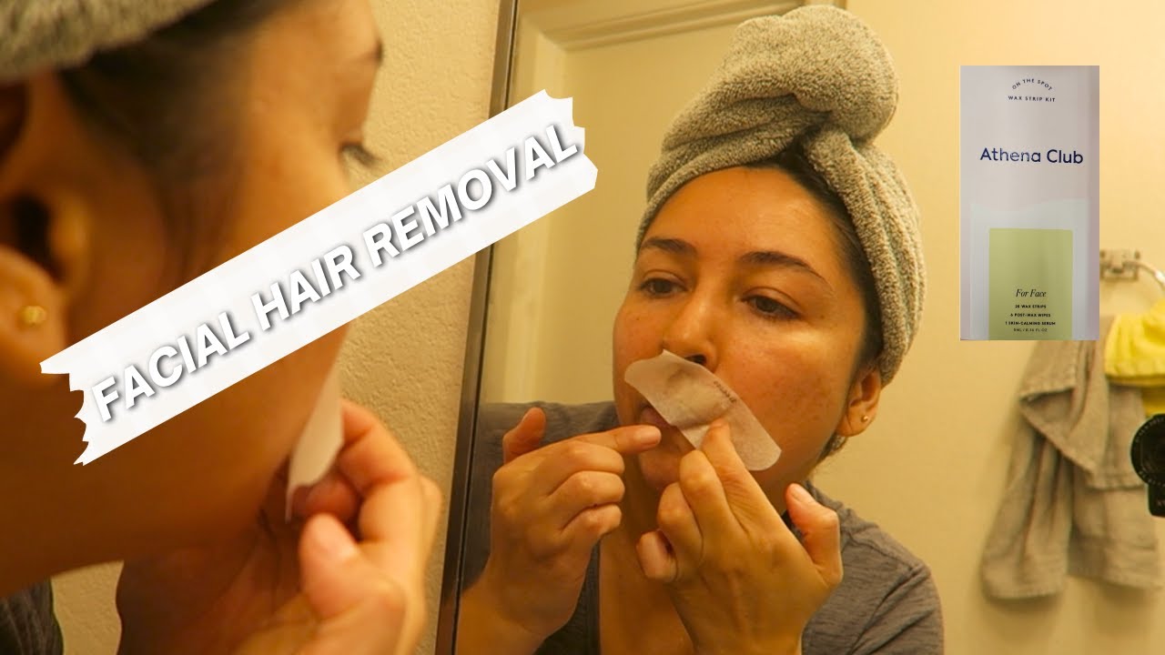 Easy Facial Hair Removal At Home | Athena Club Face Wax Strips ...