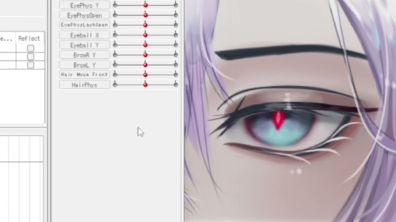 Live2D Eye Physics Test - YouTube