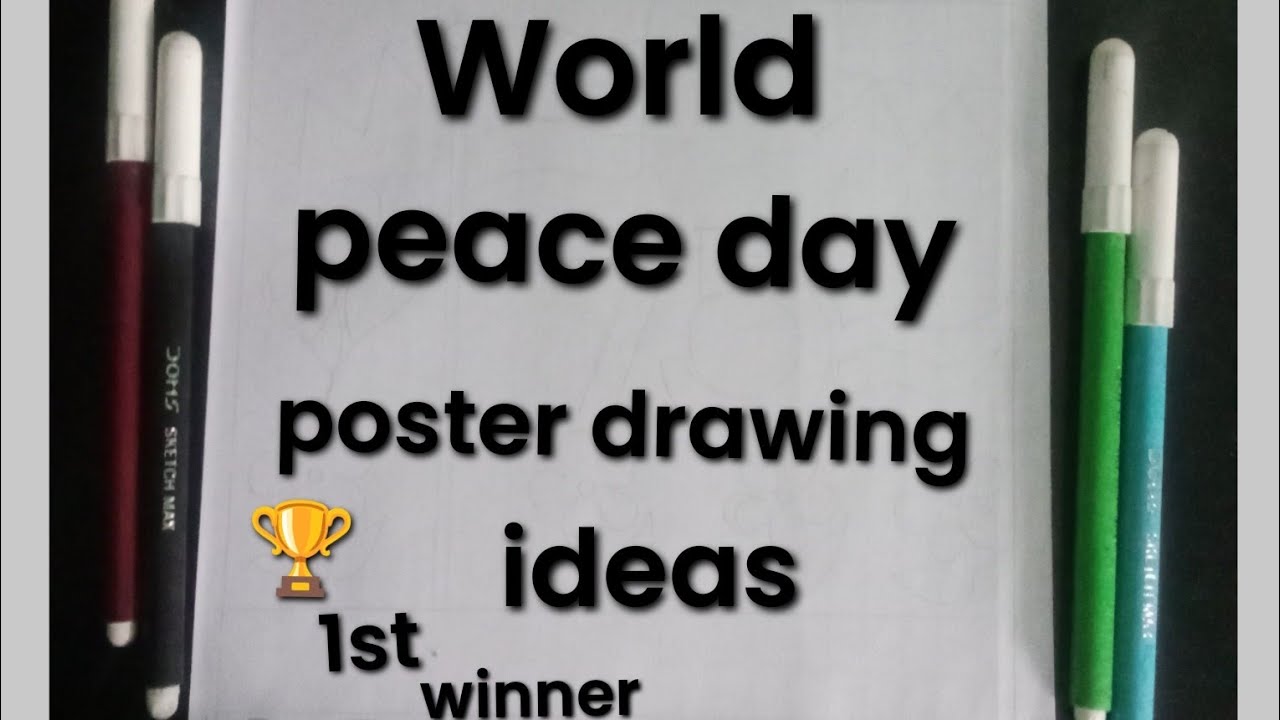 World Peace Day Poster Drawing |International Peace Day Drawing Ideas ...