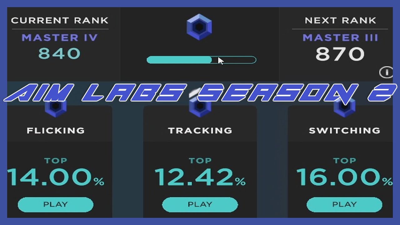 Aim Labs: Season 2 Ranked Master Four - Best Scores - YouTube