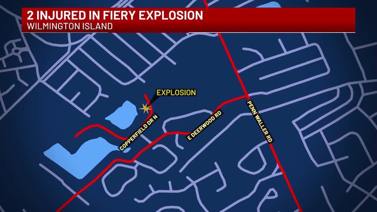 Two minors injured after fiery explosion on Wilmington Island ...
