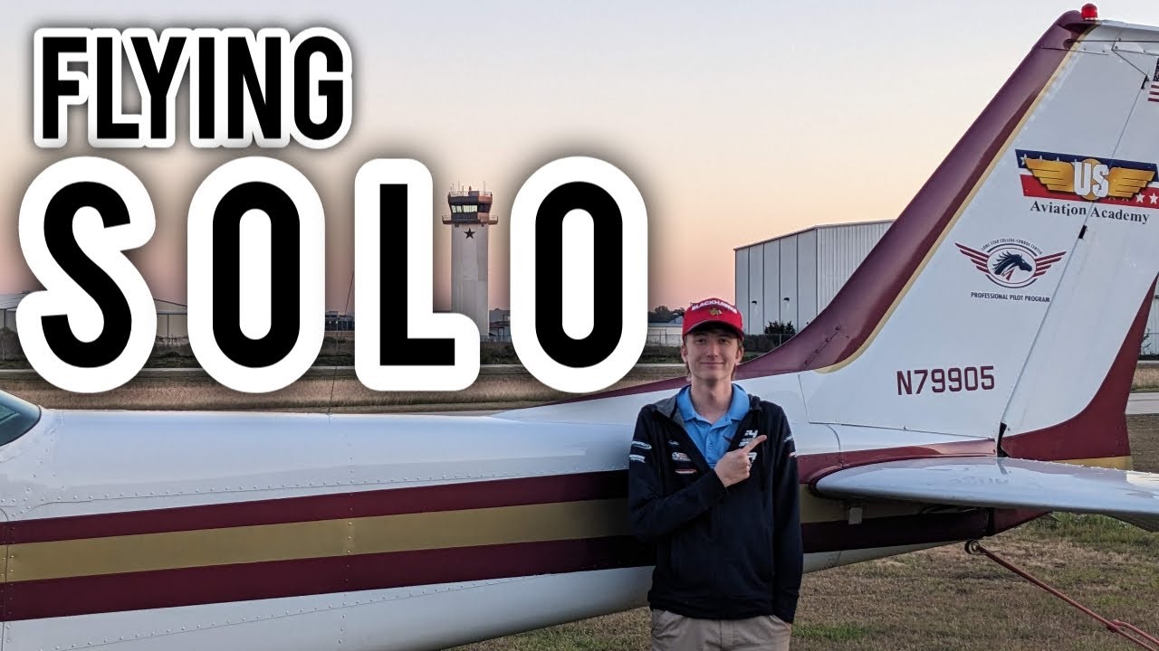 Flying Alone for the First Time | Initial Solo - YouTube