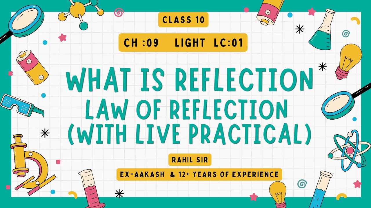 Ch:9 reflection with practical.Law of reflection(LC1) - YouTube