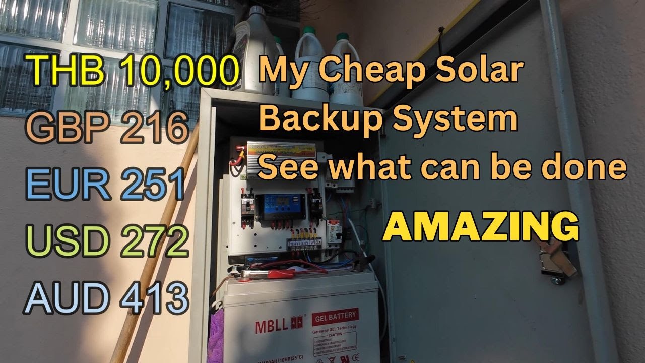 My solar backup - YouTube