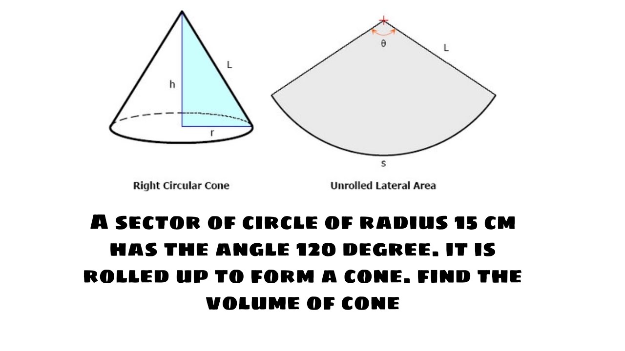 A sector of circle of radius 15 cm has the angle 120 degree. it is ...