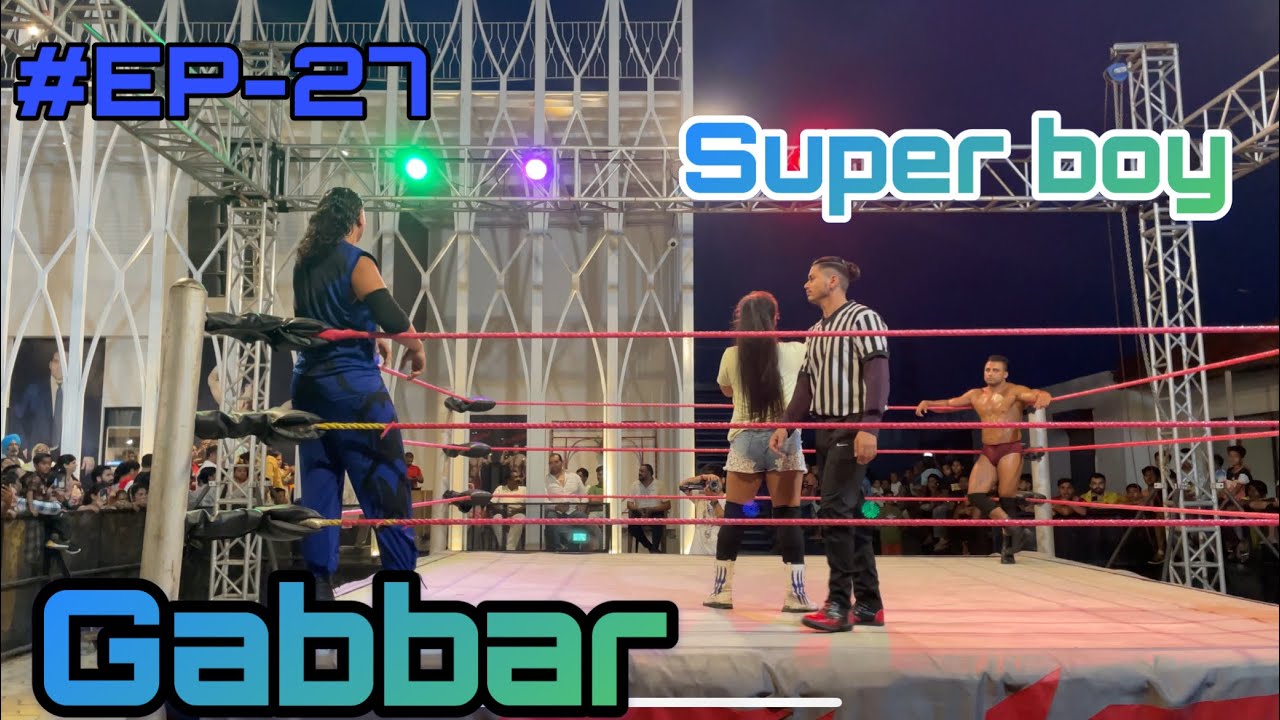 The great khali CWE Gabar V/S SuperBoy #wwe #wrestling #cwe # ...