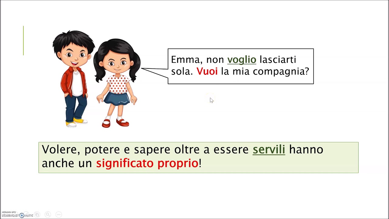 I verbi servili - YouTube