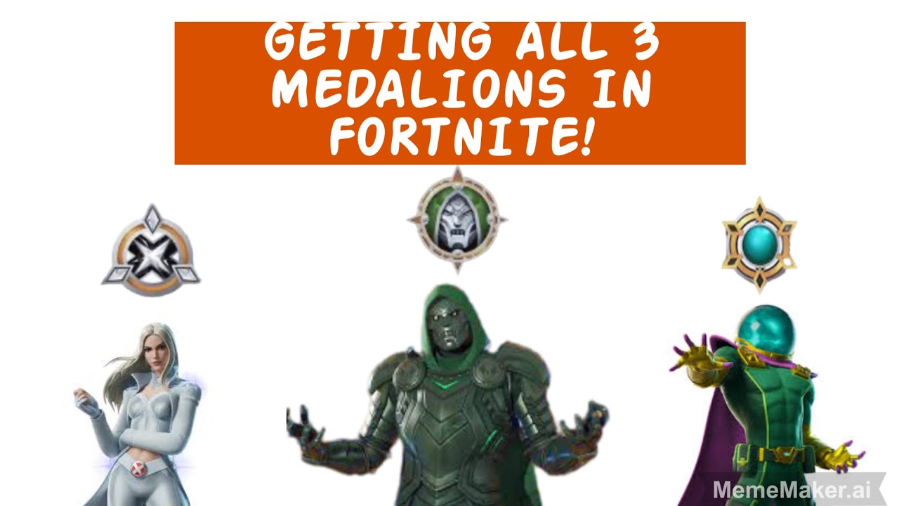 Getting All 3 Medalions In Fortnite! - YouTube