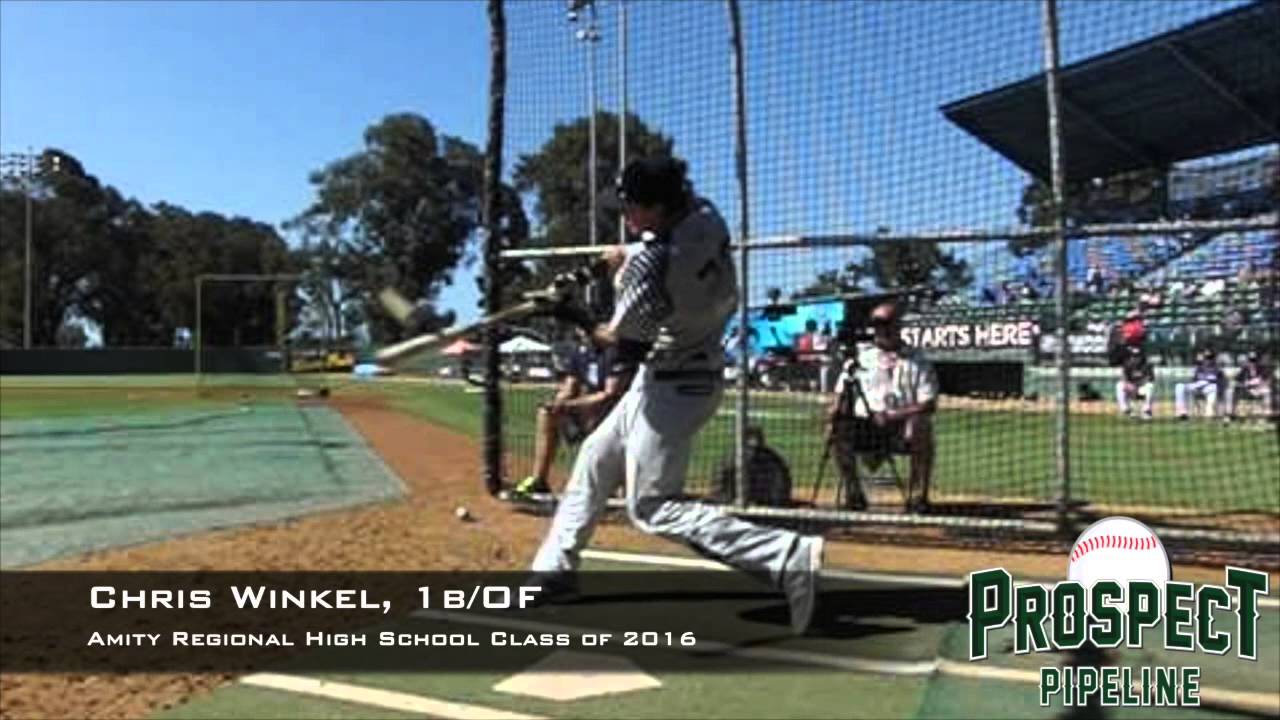 Chris Winkel, 1b_OF, Amity Regional High School, Swing Mechanics at 200 ...