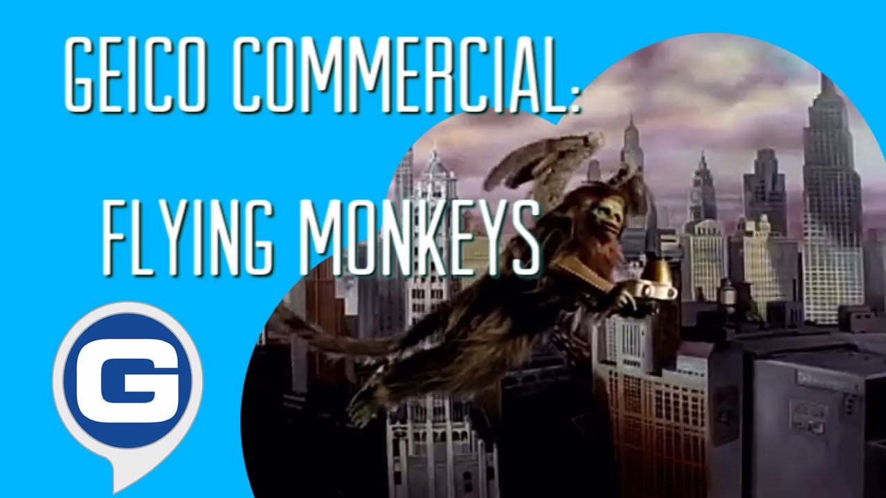 GEICO Direct Commercial - Flying Monkeys 🐒🪽 (2001) - YouTube