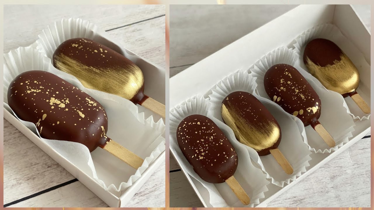МК «Золотые эскимо» от Натальи @peku.vkusno.doma Cake pops "Golden ...