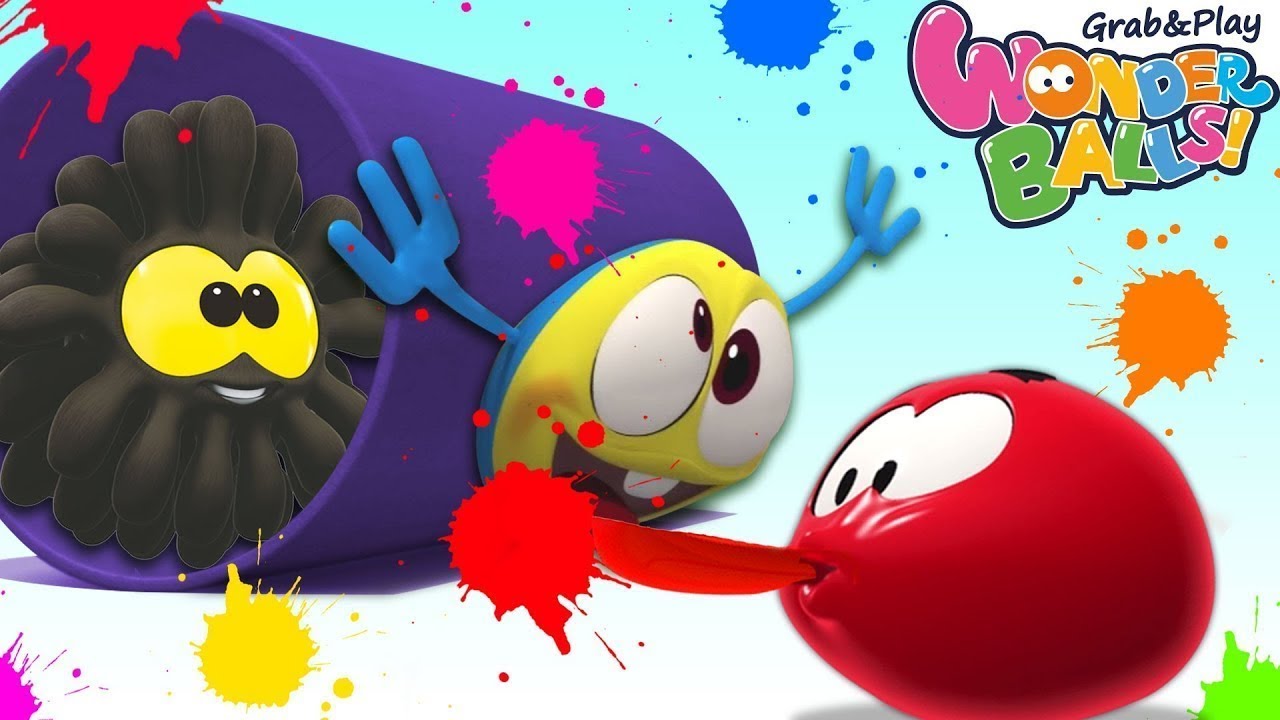 Wonderballs Rolling | Squishy Paintballs | Funny Cartoons for Kids ...
