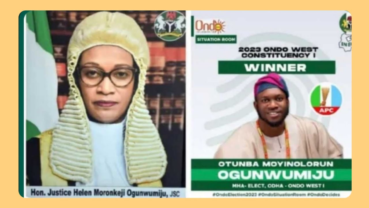 1 of the SC judges, Justice Helen Ogunwumiju is mother of Kehinde SAN, who’s one of APC's ...