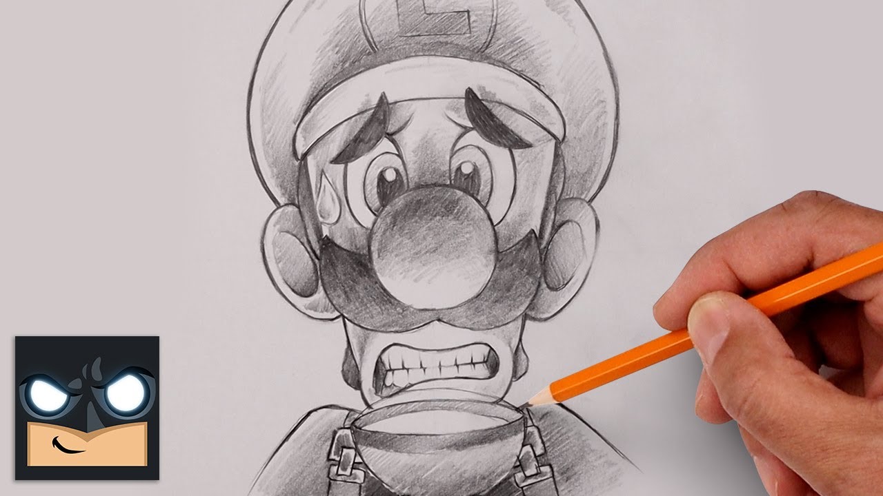 How To Draw Luigi | Academy Sketch Tutorial - YouTube