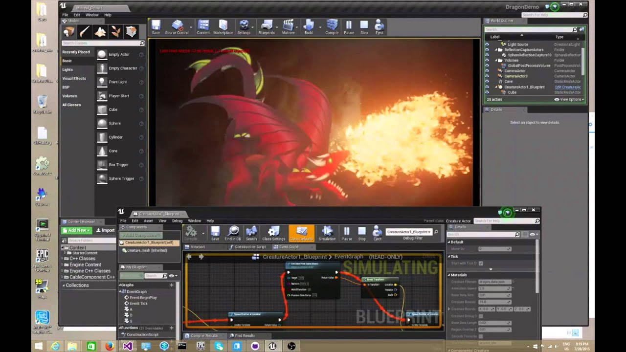 Creature UE4 Dragon Demo - YouTube