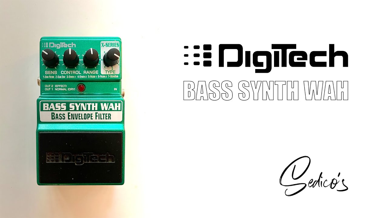 Digitech Bass Synth Wah Envelop le Filter Demo - Sedico's Gear Outlet ...