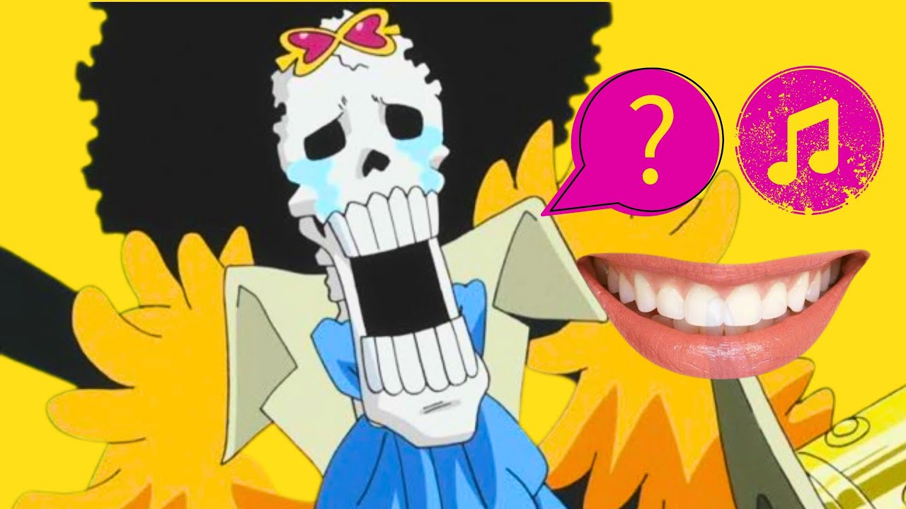 the sound of laughter in various variations 😂😂😂 "brook-one piece" - YouTube